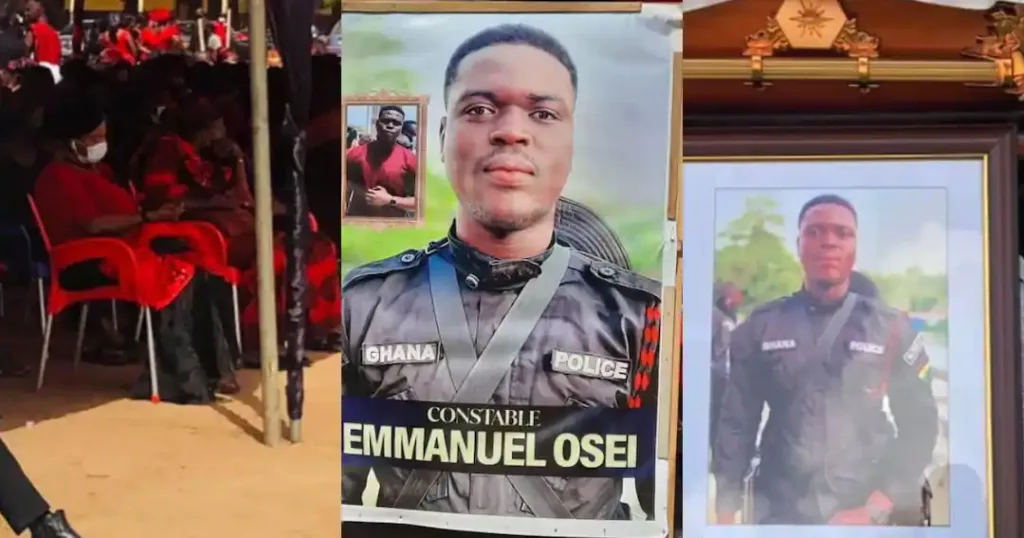Emmanuel Osei: Policeman killed in bullion van attack goes home, sad ...