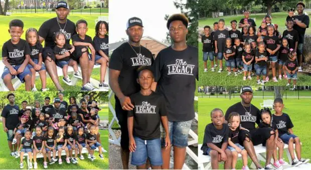 Demond George: Man with 33 Children from Multiple Baby Mamas Shows Them ...