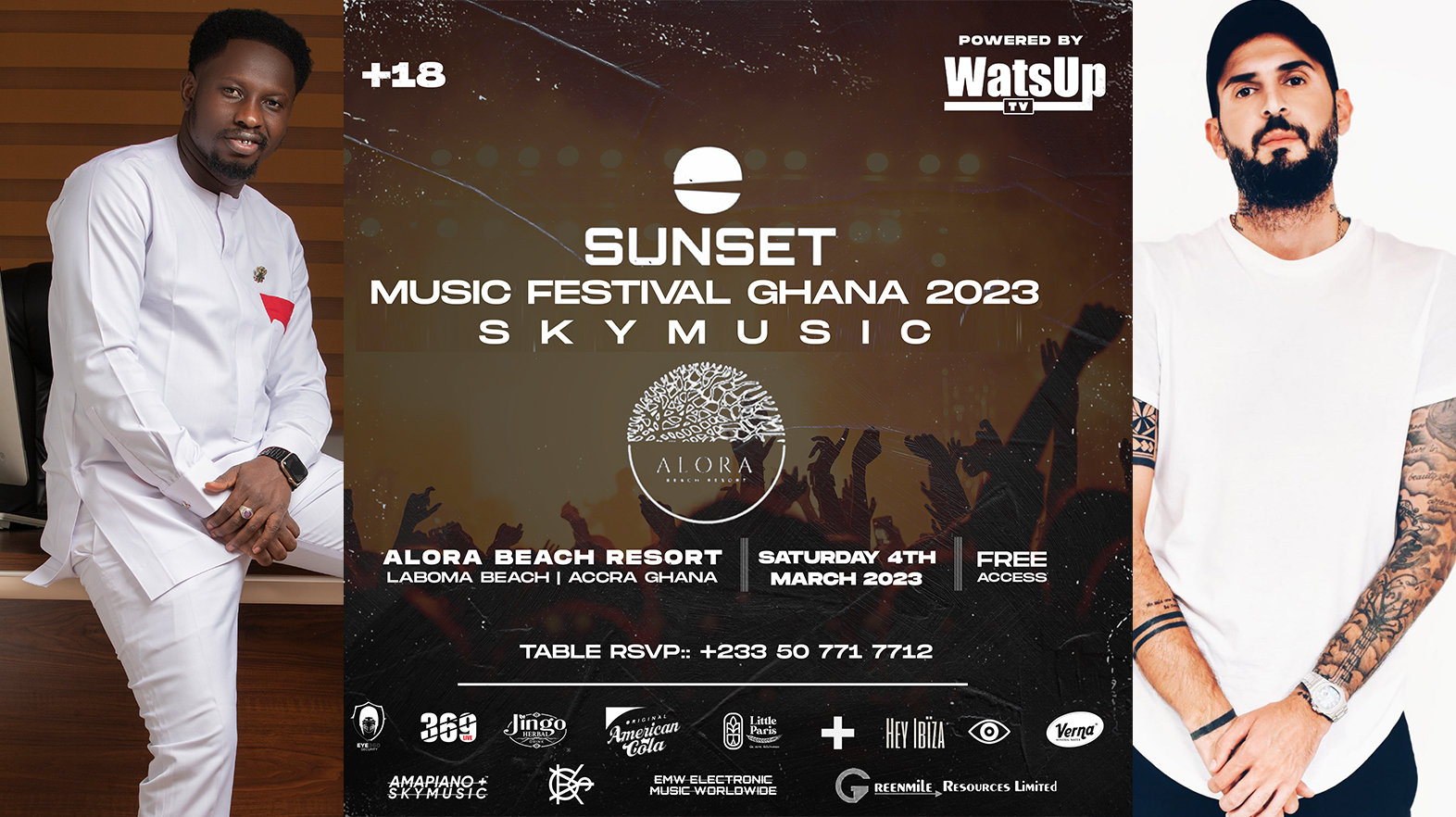 WatsUp TV to Host Sunset Music Festival Ghana 2023 SkyMusic » GhLinks.com.gh™